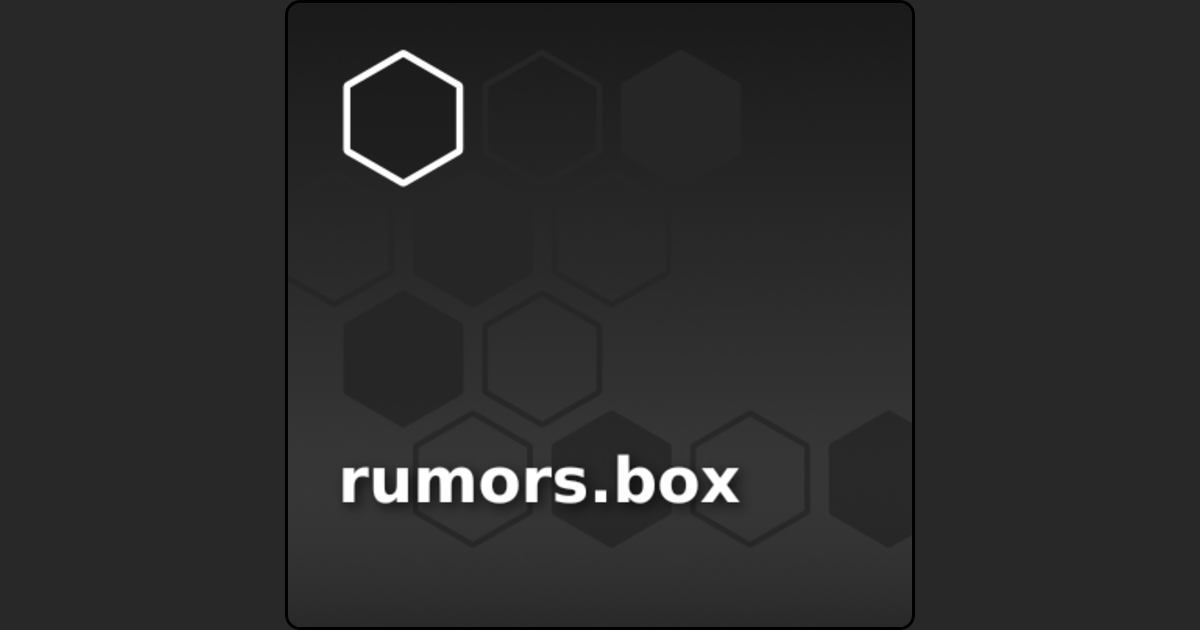 rumors.box - Profile | .box